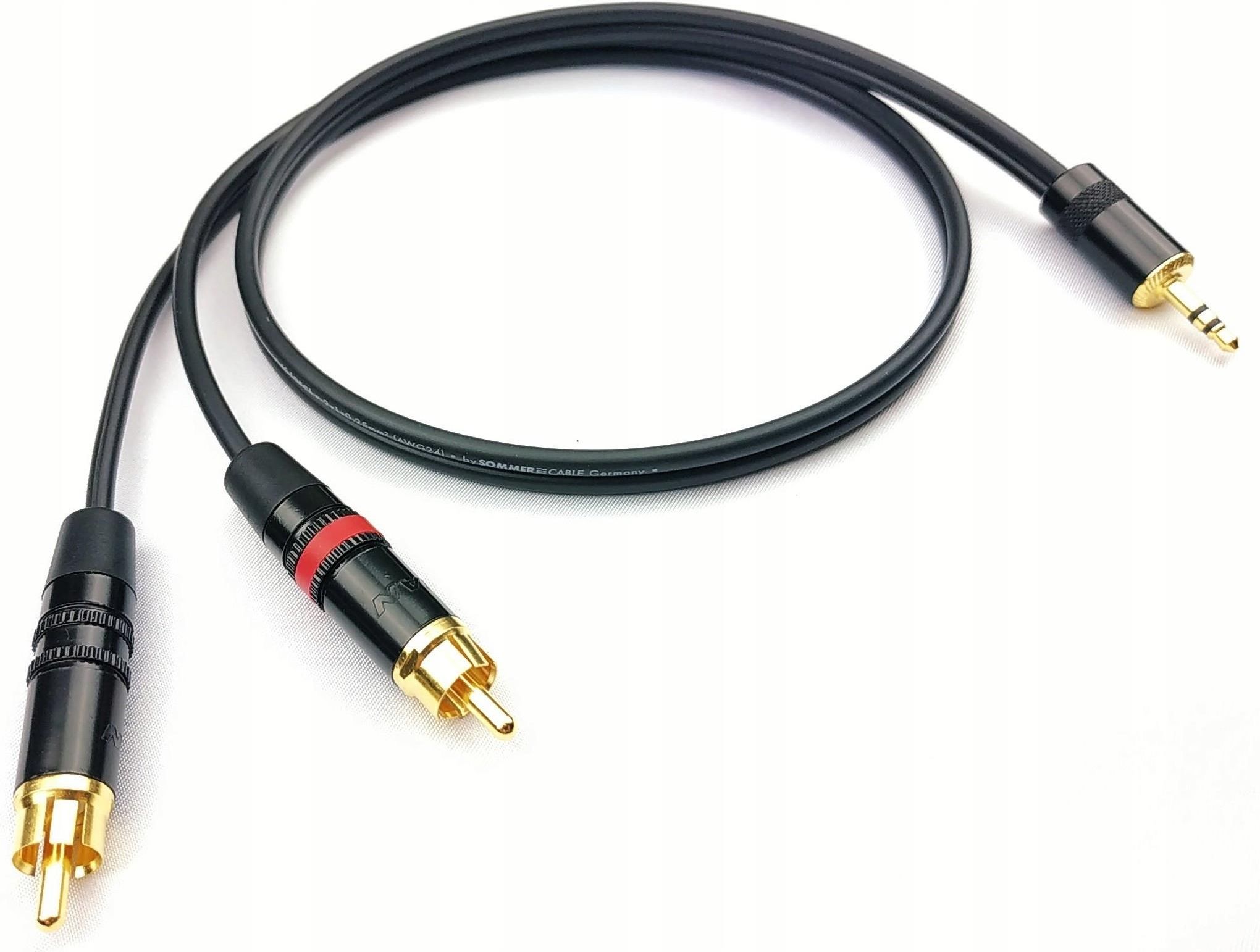 Lgj Group Sommer Onyx Kabel 2xRCA na mini jack Neutrik 8m - Opinie i ...