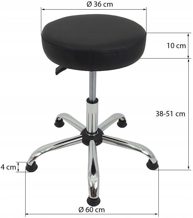 Mazu Taboret Obrotowy Zeta Ekoskóra Beżowa , Podstawa Chrom Kółka ...