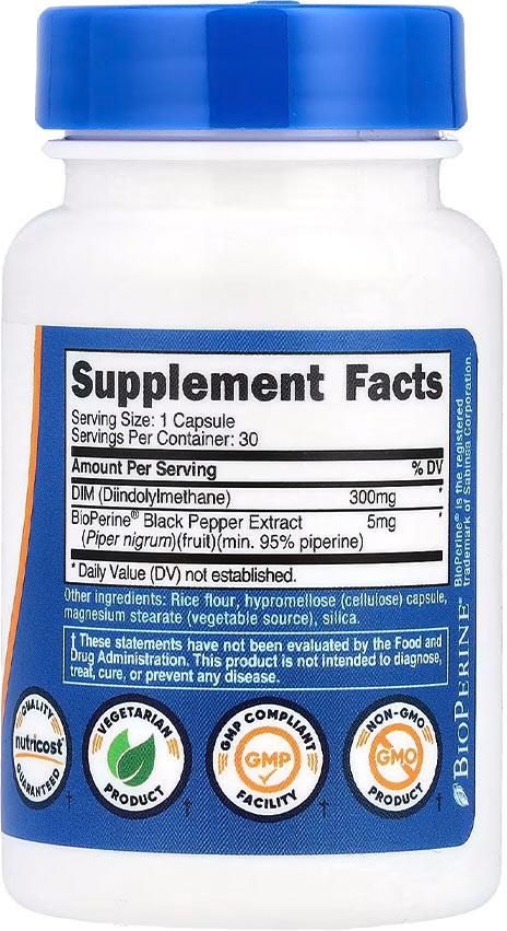 Nutricost Dim Capsules 300mg 30kaps. - Opinie i ceny na Ceneo.pl