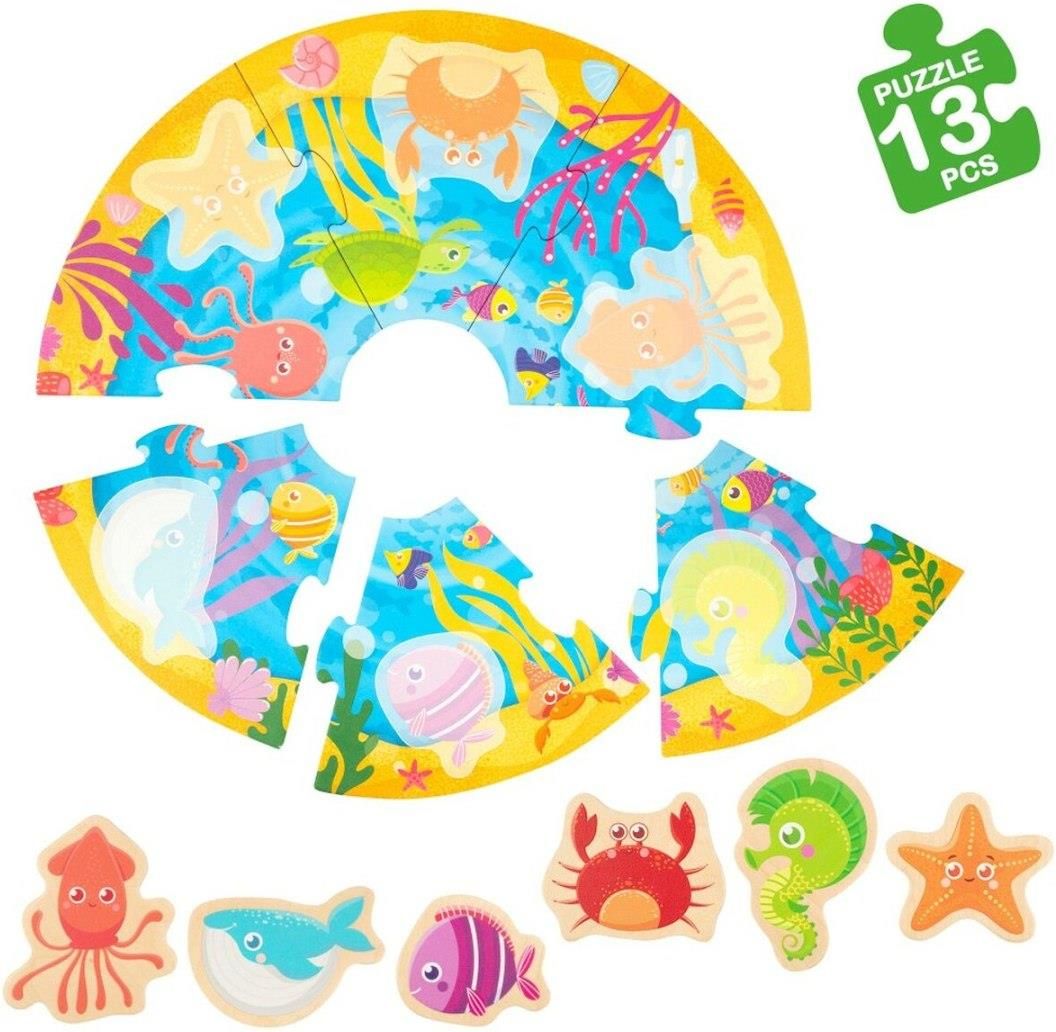 Lisciani Puzzle Dla Dzieci Morski 13 Części 33X1 32Cm 6 Sztuk - Ceny i ...