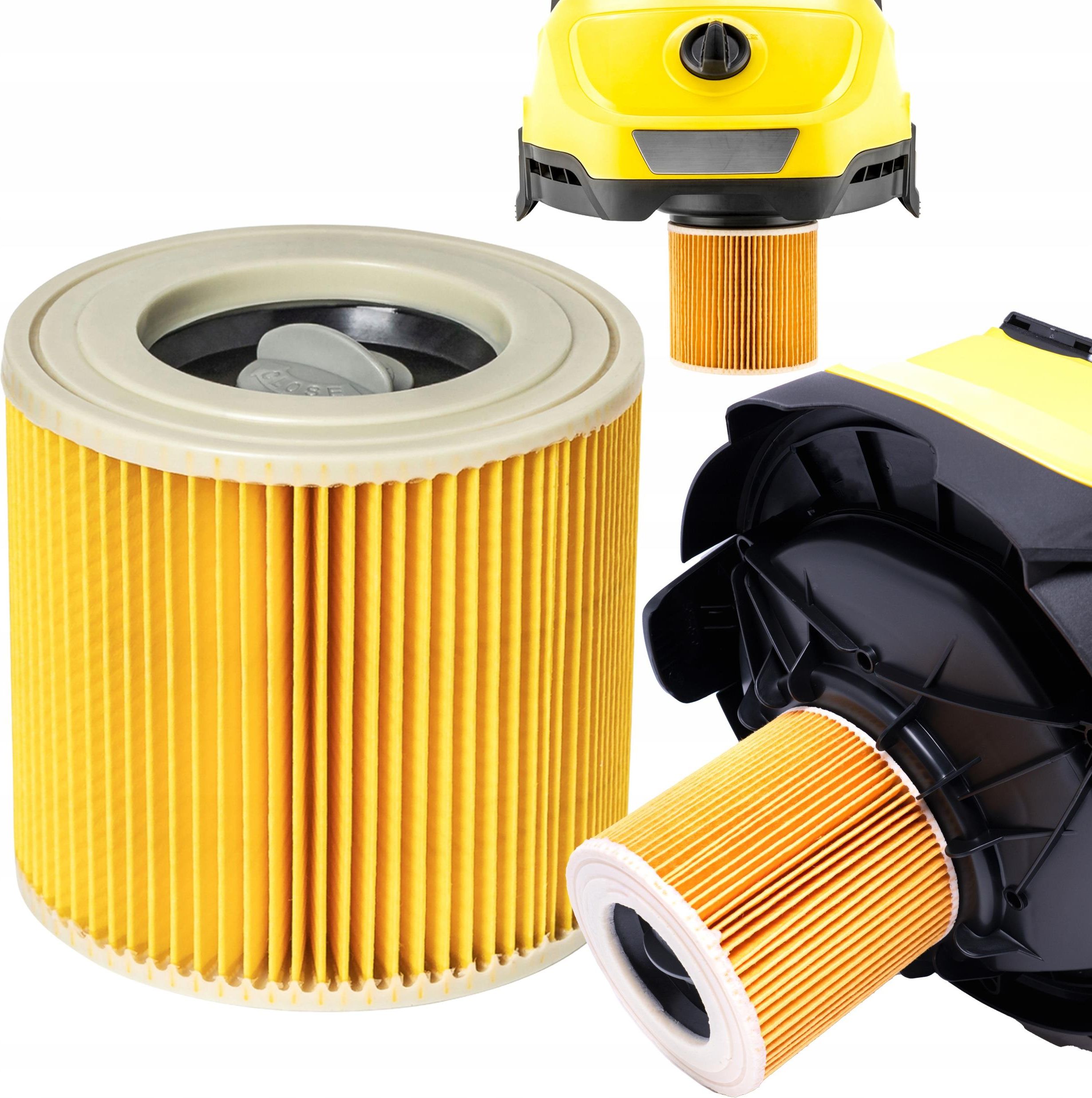 Filtr do odkurzacza 2x FILTR DO ODKURZACZA KARCHER Filter WD2 V12 V15 ...
