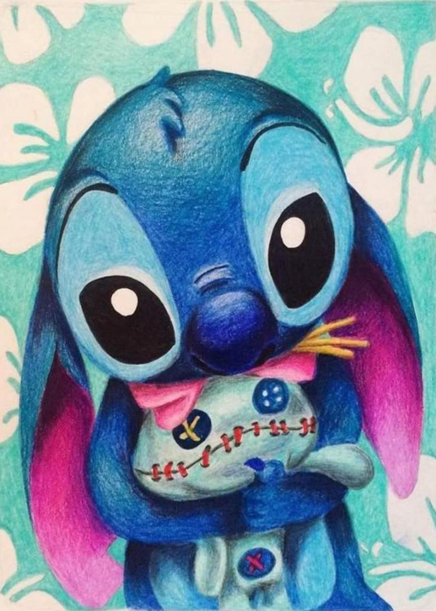 MALOWANIE PO NUMERACH STICH LALECZKA VOODOO OBRAZ Z RAMĄ STITCH - Ceny ...