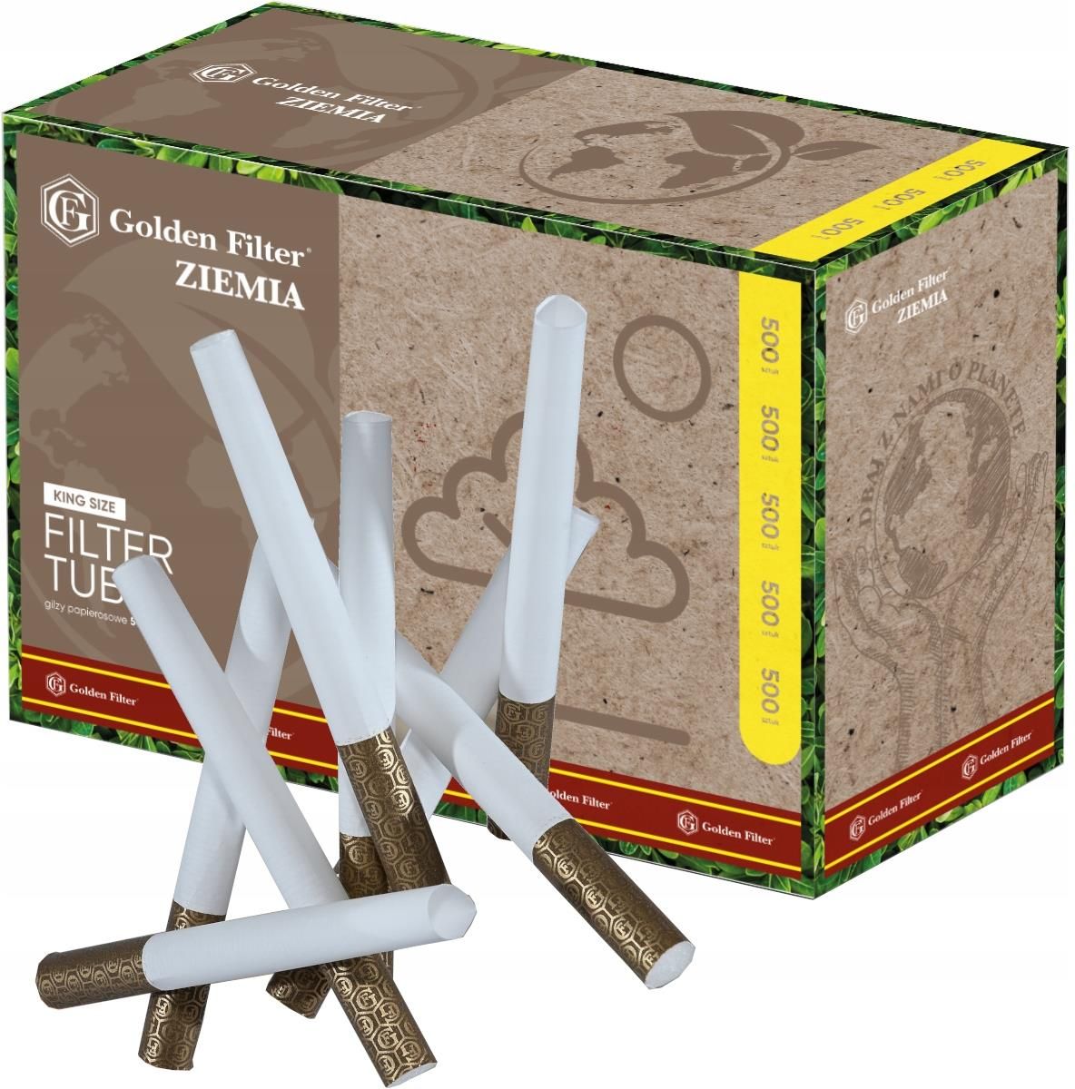 Golden Filter Gilzy Papierosowe 500szt. Premium 4 Żywioły Ziemia - Ceny ...