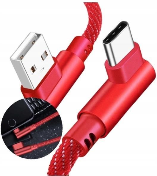 Abc Przewód Kabel Usb Typ C Kątowy Czerwony 100Cm - Opinie i ceny na ...