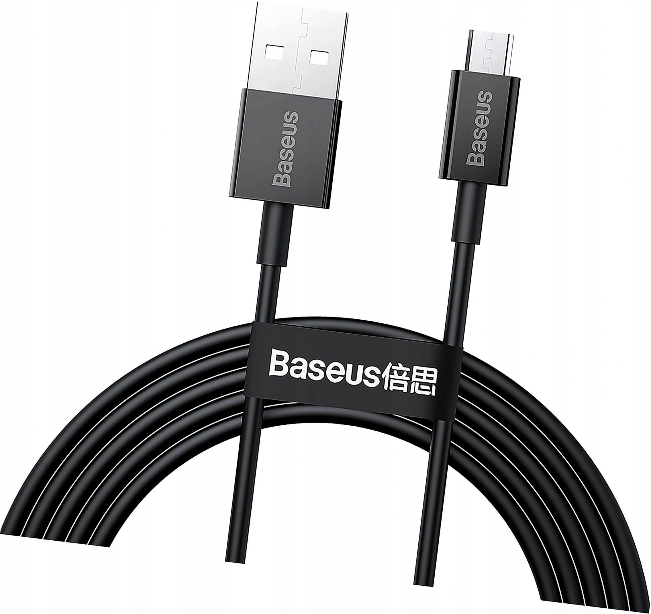 Baseus Kabel Superior Usb A Micro 2A 2M Czarny - Opinie i ceny na Ceneo.pl