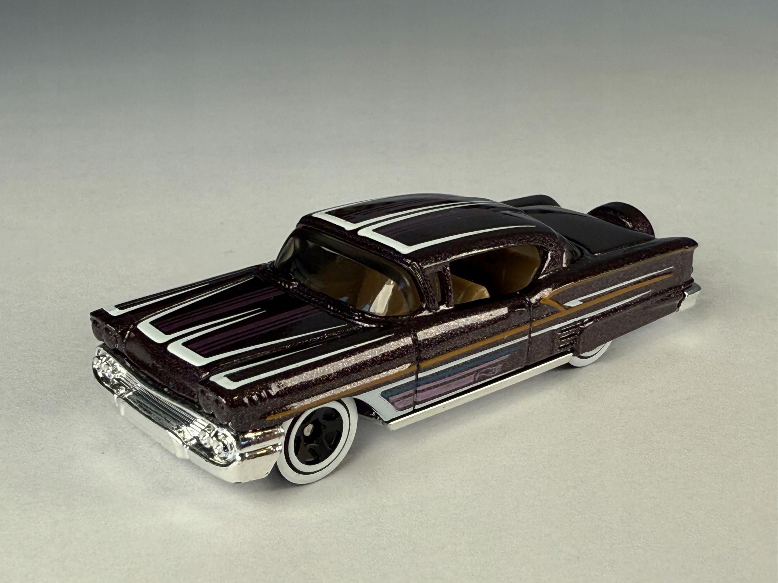 Hot Wheels '58 Chevy Impala 1:64, 111/250 HYX38 - Ceny i opinie - Ceneo.pl