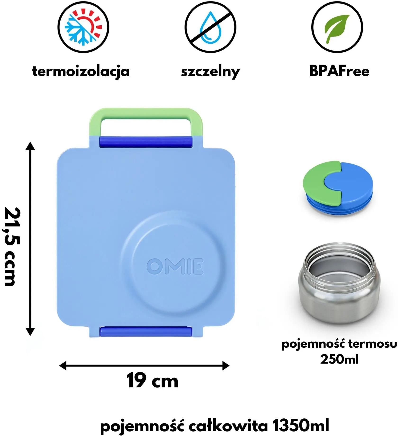 Omie Omiebox Lunch Box Z Termosem Sea Blue - Ceny i opinie - Ceneo.pl