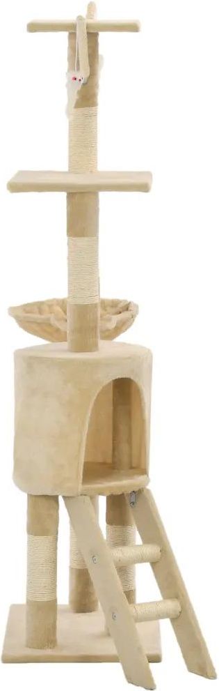 Gravora Drapak Dla Kota Z Domkiem Drabiną I Platformą Beżowy 138cm X 49 ...