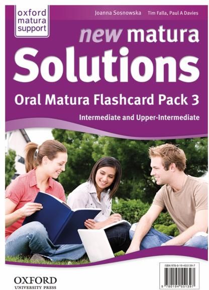 New Matura Solutions Intermediate Oral Flashcards Pack - ceny i opinie - Ceneo.pl