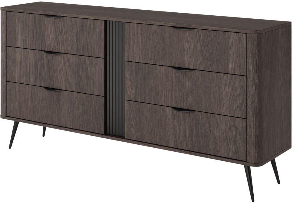 Laski Komoda z szufladami dąb dunin Veris C 163 cm 6S - Opinie i ...