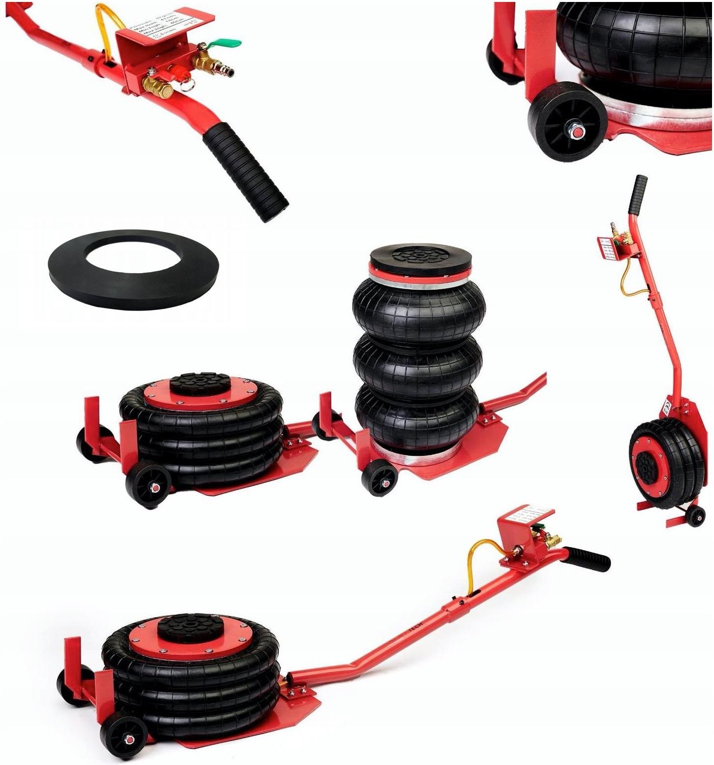 Apptech Podnośnik Pneumatyczny Poduszkowy 4 Tony Bałwanek Plus Guma ...