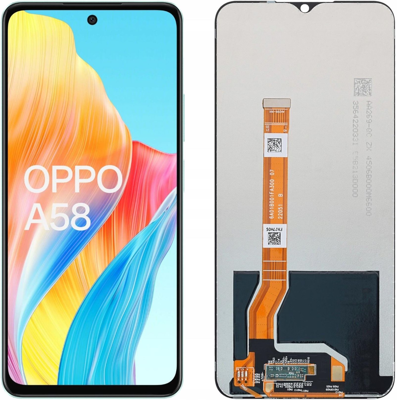 Podzespoły do telefonu Mobilepart Wyświetlacz Do Oppo A58 4G Lcd ...