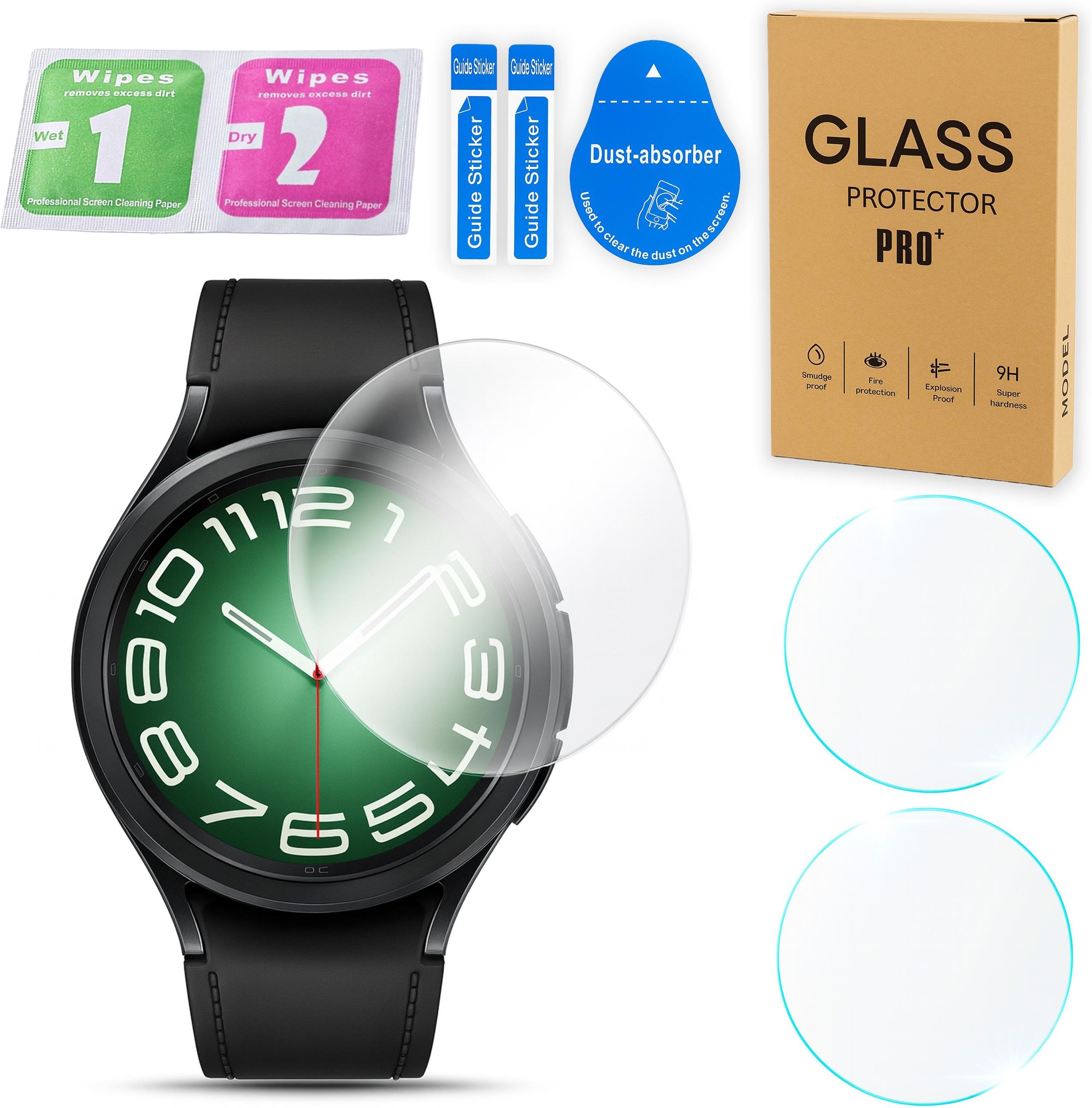 Angelo Watches 2X Szkło Hartowane 9H Pro Do Samsung Galaxy Watch 6 ...