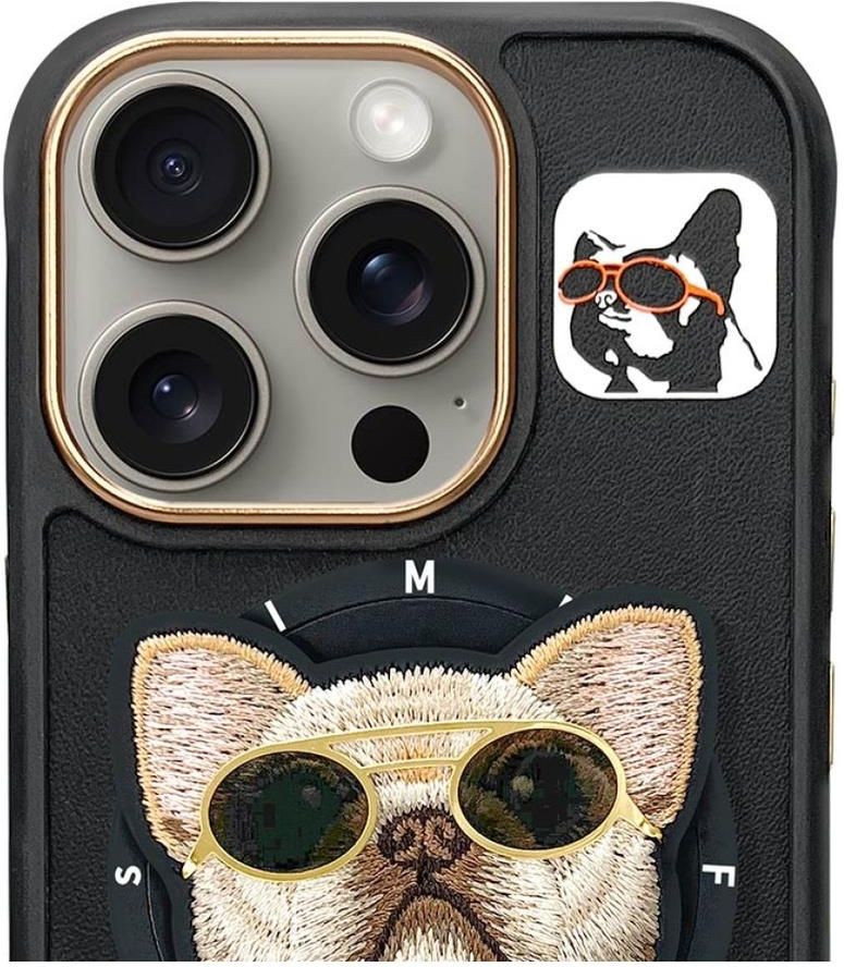 Nimmy Etui Glasses Cool Cat Do Iphone 16 Pro Czarny - Etui na telefon ...