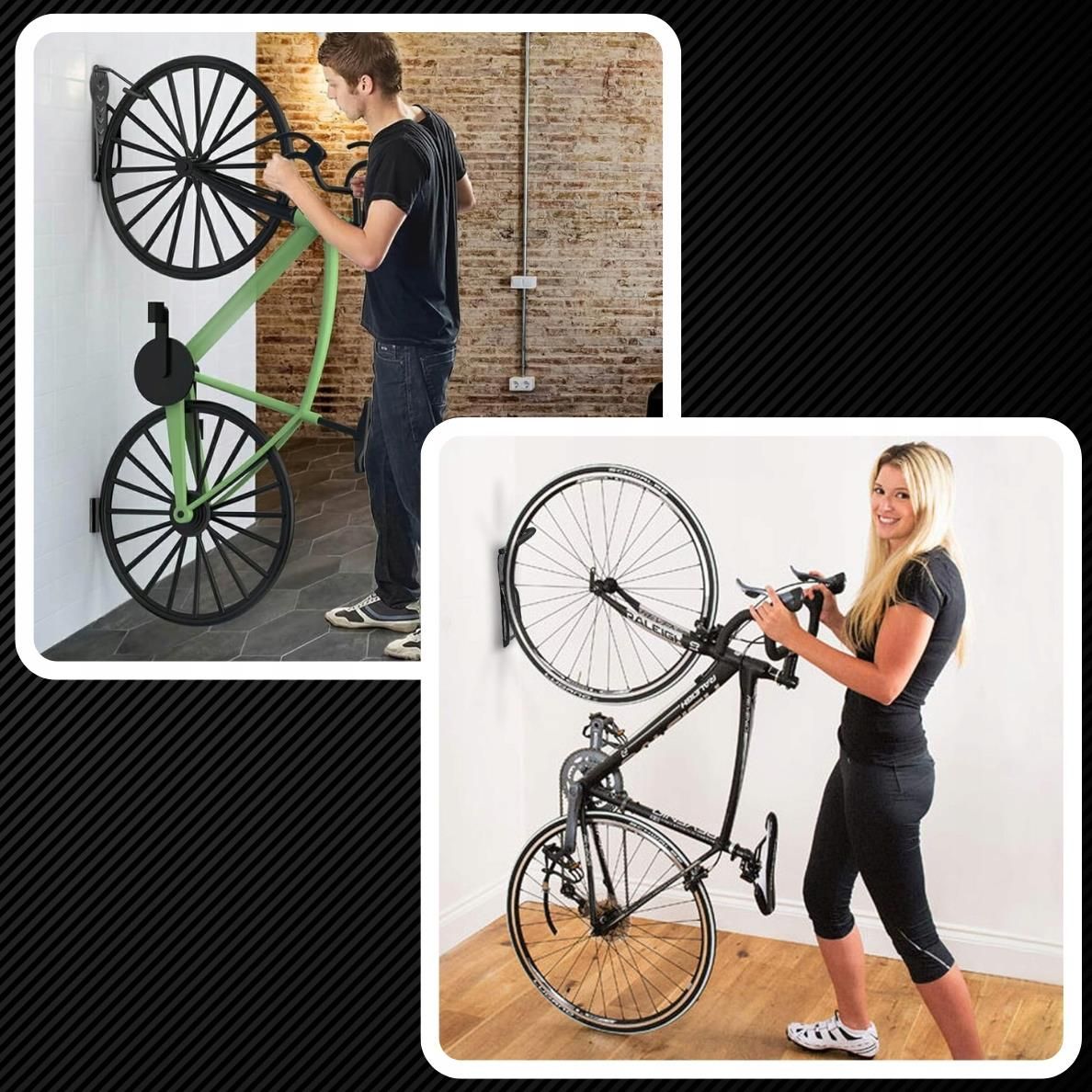 Memflow Uchwyt Na Rower Solidny Wieszak Ścienny Rowerowy Ścianę Hak ...