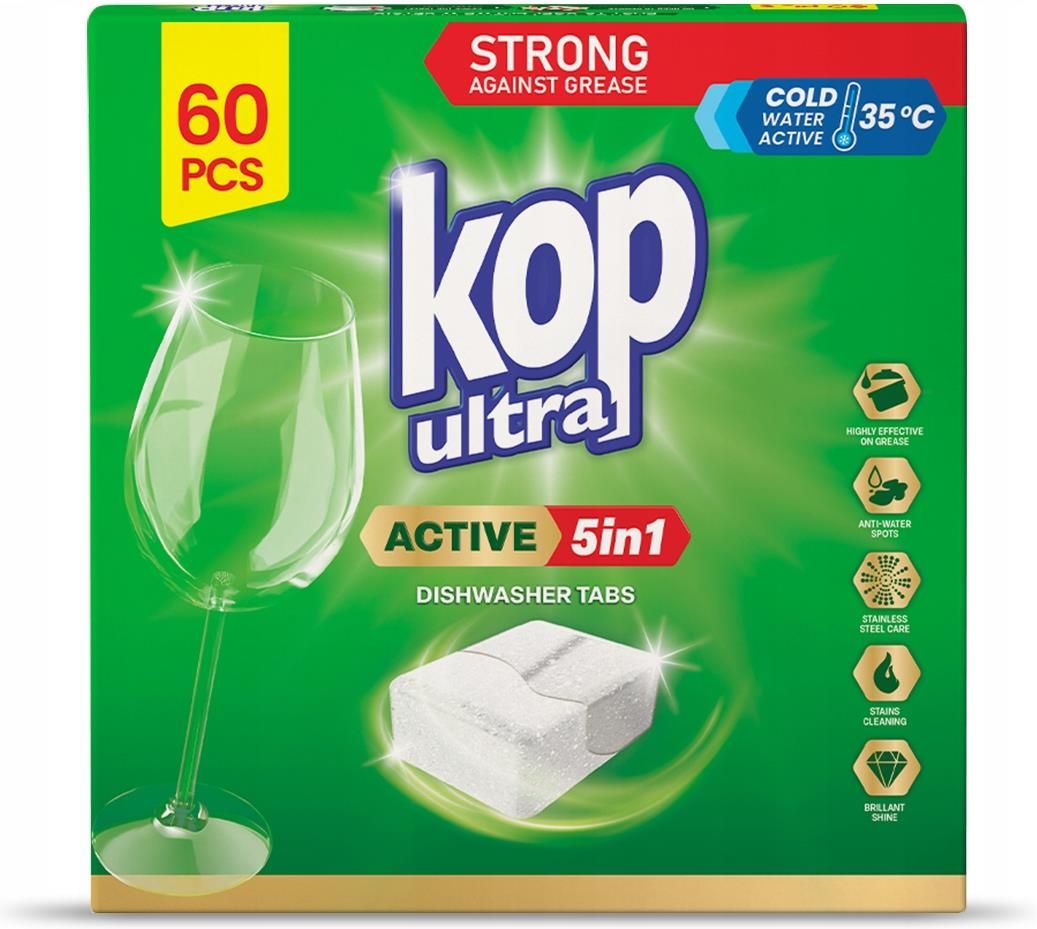 Kop Ultra Active Tabletki Do Zmywarki 5w1 60szt. Glanz Meister - Opinie ...