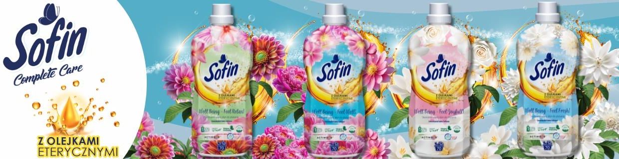 Sofin Płyn Do Płukania Tkanin Koncentrat Z Olejkami1,4l Mixx 4szt ...
