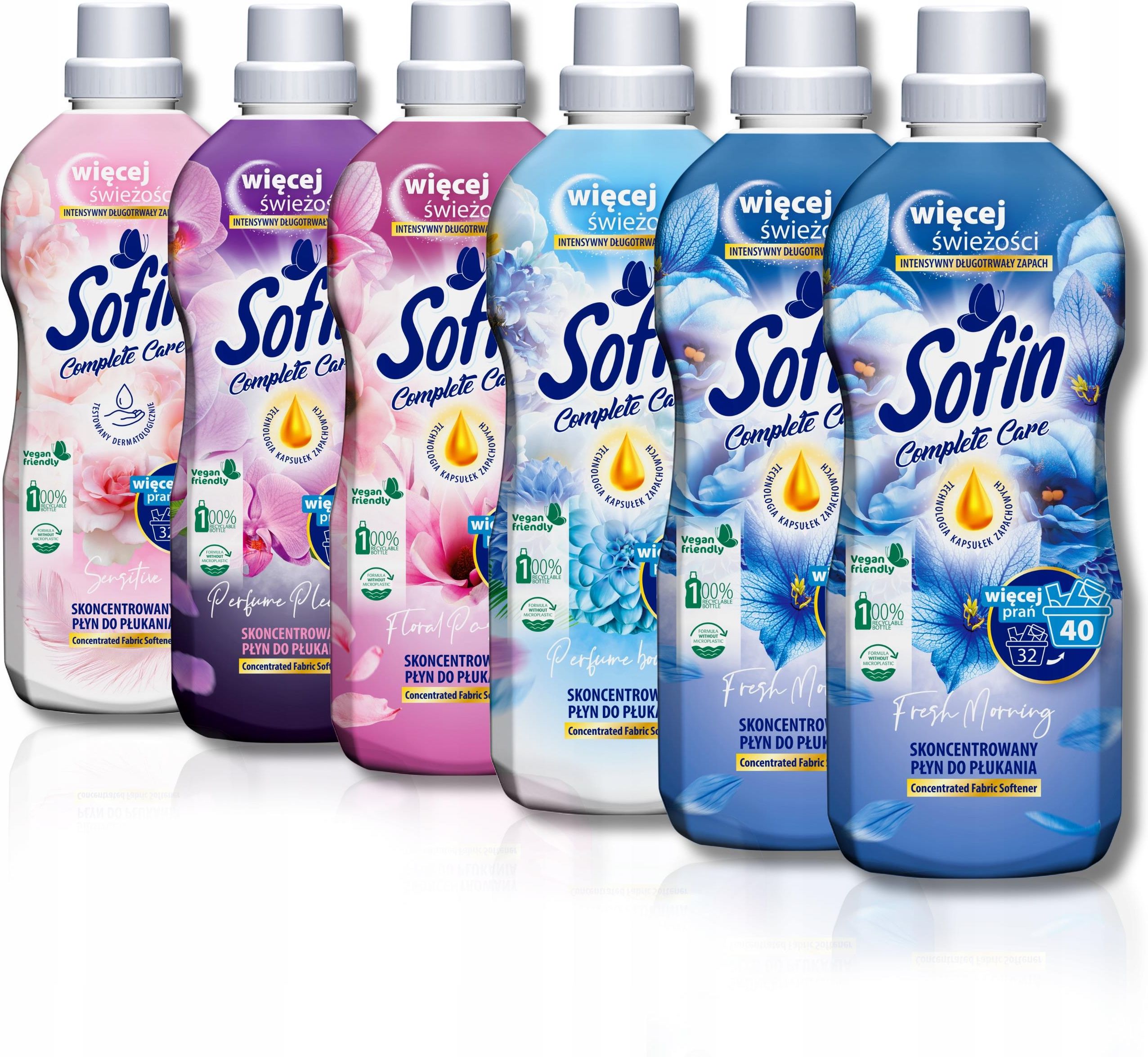 Sofin Płyn Do Płukania Tkanin Zestaw Mix Uniwersalne 800Mlx 6szt ...