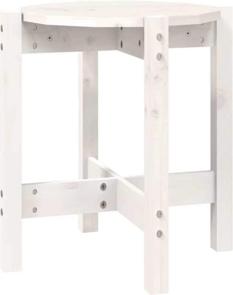 Gravora Stolik Kawowy z Litego Drewna Sosnowego Biały 42,5x45cm (G05114819) - Opinie i ...