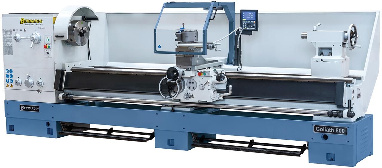 Tokarka Tokarka GOLIATH 800 x 1000 z cyfrowym wyświetlaczem 3 osi i ...