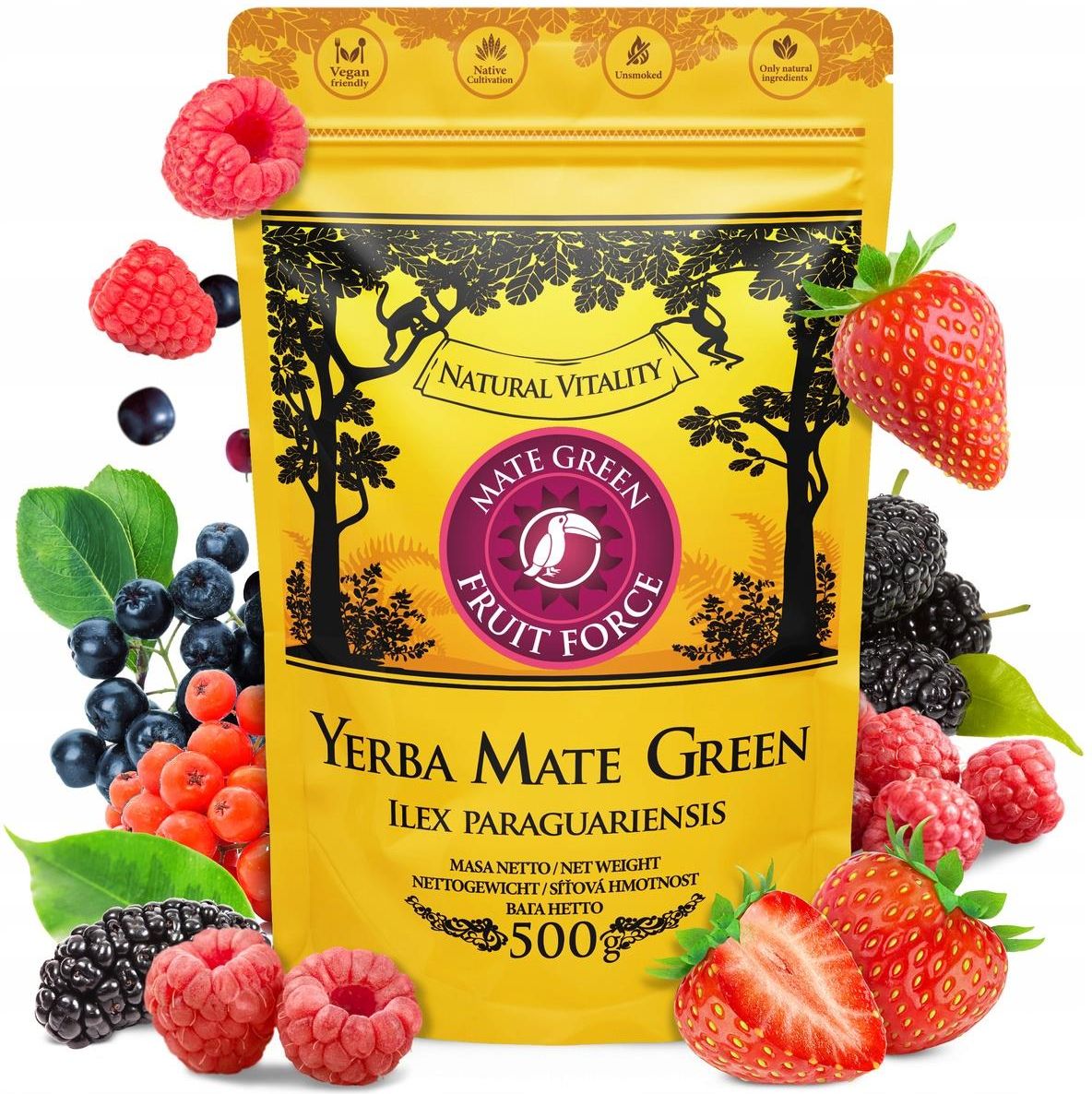Mate Green Yerba Fruit Force 500g Owocowa Bomba 0,5Kg Owoce Leśne ...