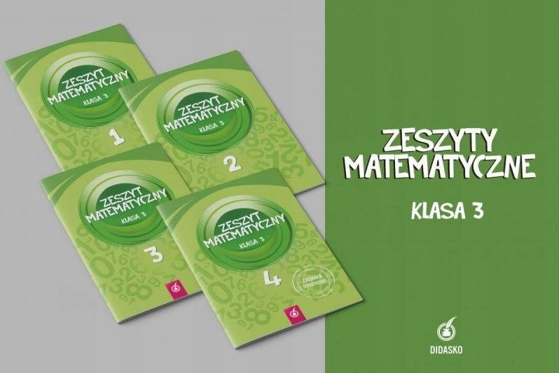 Didasko Zeszyty matematyczne cz. 1-4 klasa 3 Sp - ceny i opinie - Ceneo.pl