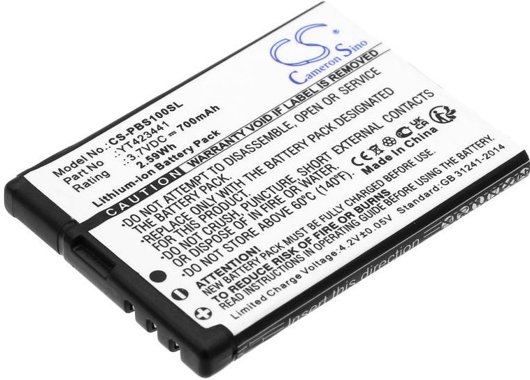 Cameron Sino Peterson Bbs-1 Yt423441 700Mah 2.59Wh Li-Ion 3.7V ...