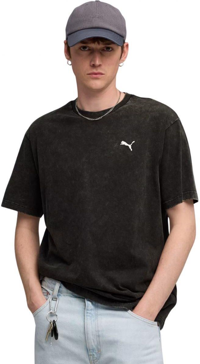 4F Koszulka Puma Ess Elevated Relaxed Wash Tee M 688048 01 Czarny ...