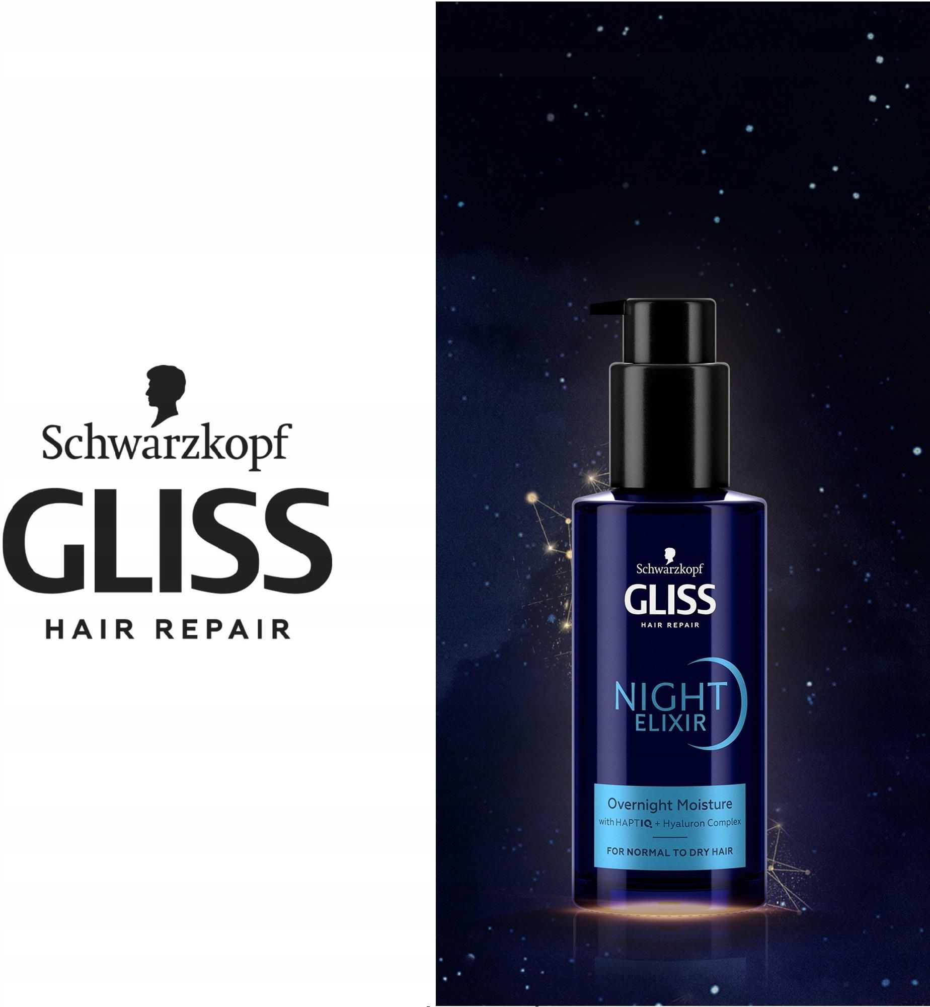 Gliss Night Elixir Overnight Moisture Eliksir Do Włosów 100ml - Opinie i ceny na Ceneo.pl