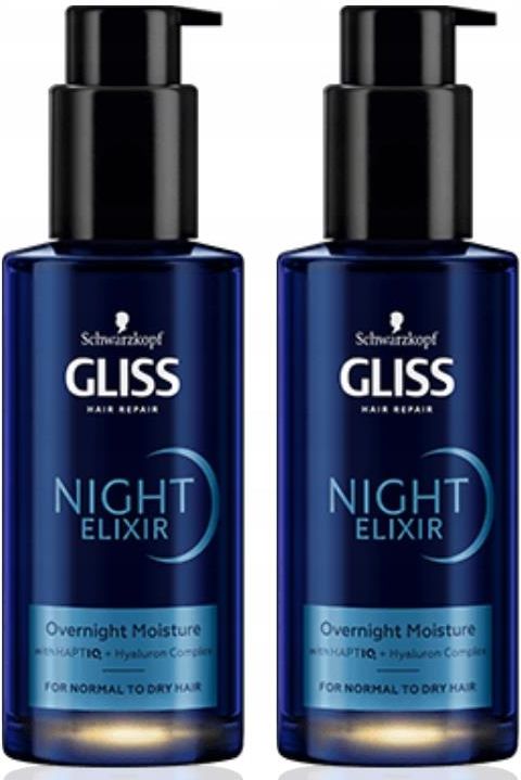 Gliss Night Elixir Overnight Moisture Eliksir Do Włosów 100ml - Opinie ...
