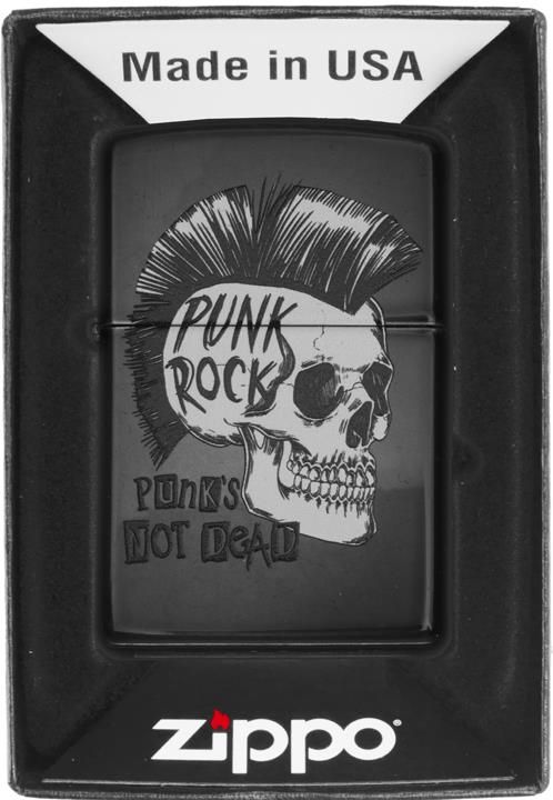 Zippo Zapalniczka Punk Rock Skull 60006559 Wiatroodporna Benzynowa ...