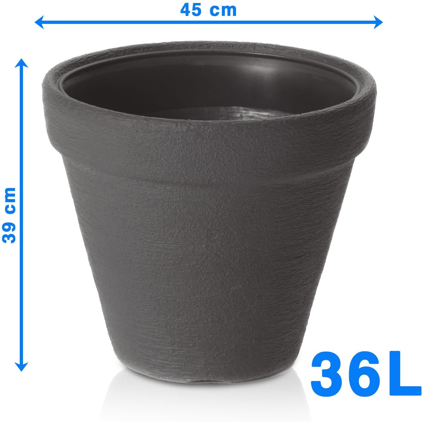 Prosperplast Doniczka Donica Ogrodowa 45Cm Efekt Cegły Okrągła Na Taras ...