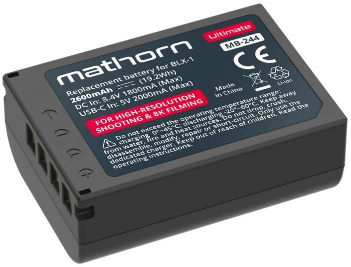 Akumulator dedykowany MATHORN MB-244 Ultimate akumulator 2600mAh z ładowaniem przez USB-C ...