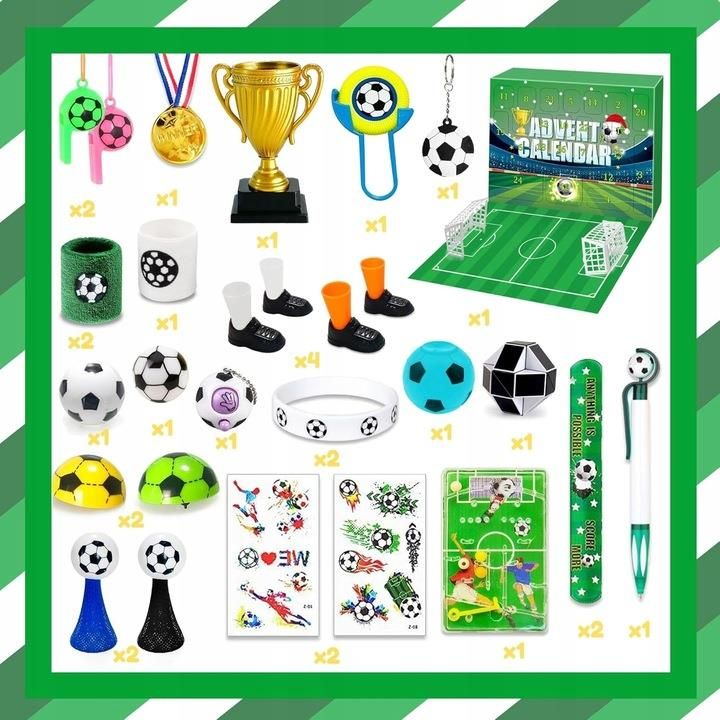 Inna Kalendarz Adwentowy Piłkarski Dla Chłopców Football Piłka Nożna ...