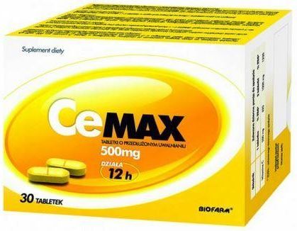 Biofarm Cemax 500mg 30tabl. - Opinie i ceny na Ceneo.pl