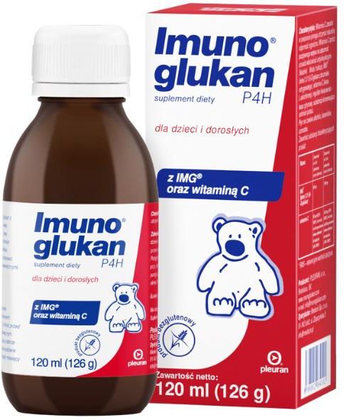 Pleuran Imunoglukan Syrop Dla Dzieci Powyżej 3. Roku Życia 120ml ...