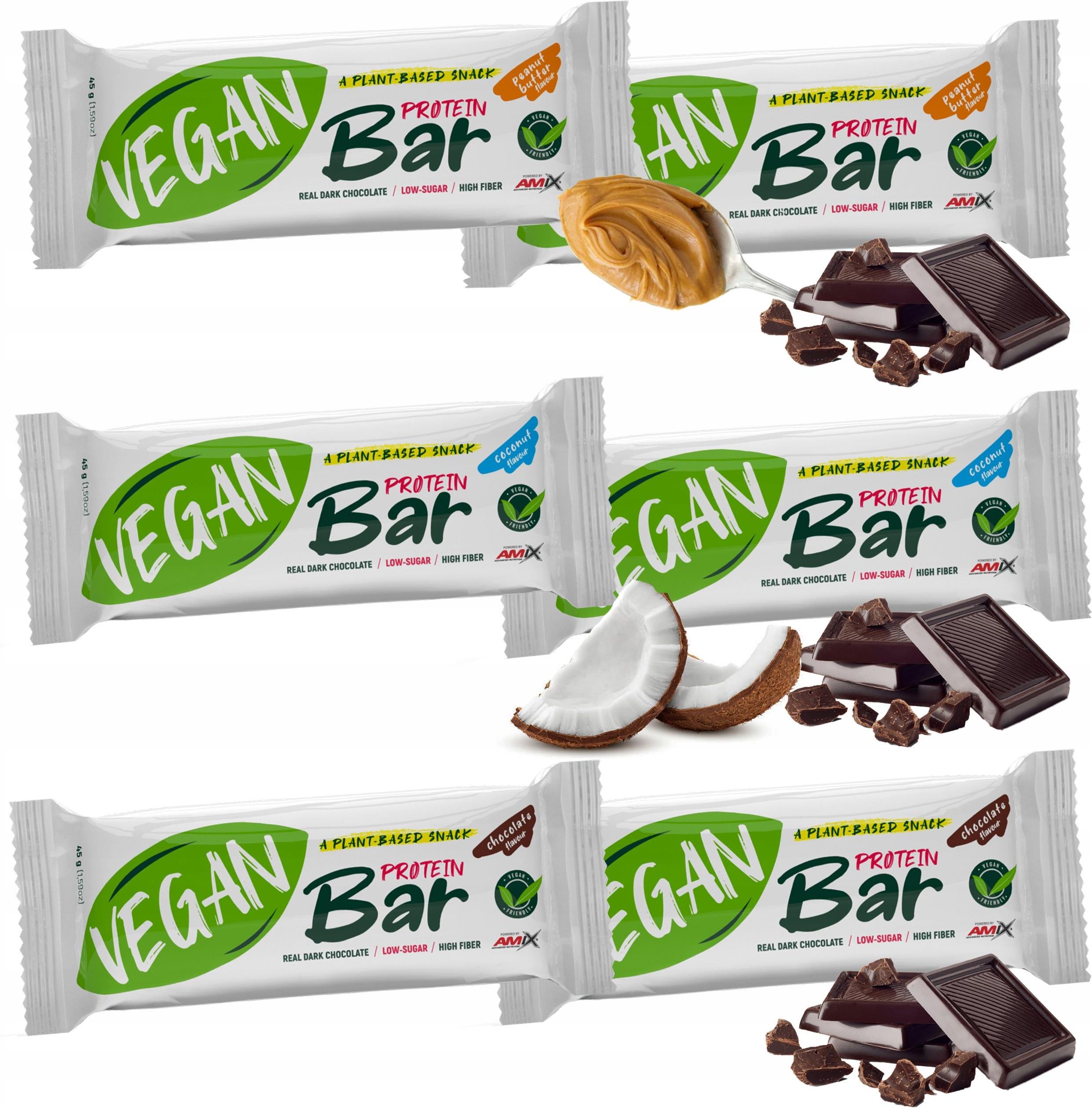 Amix Batony Keto Proteinowe Białkowe Wege Bez Cukru Dla Cukrzyków ...