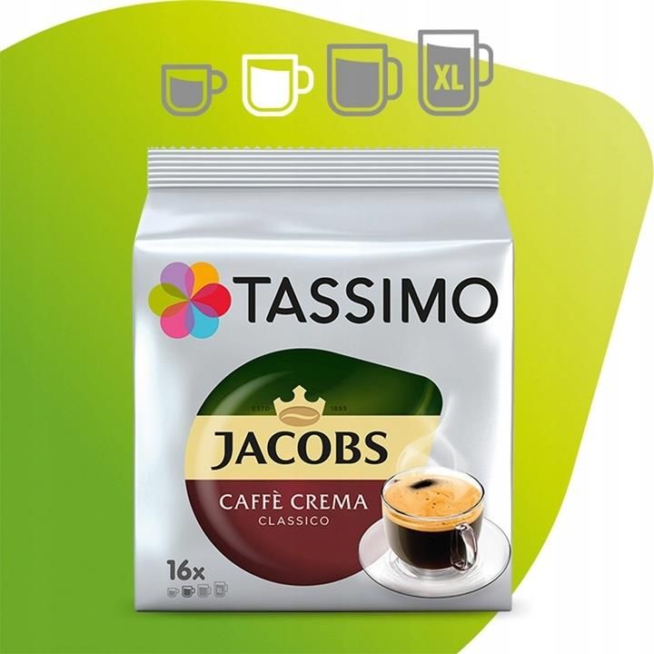Kapsułki do ekspresów Tassimo Jacobs Caffe Crema Classico 2X 16szt. [32 ...