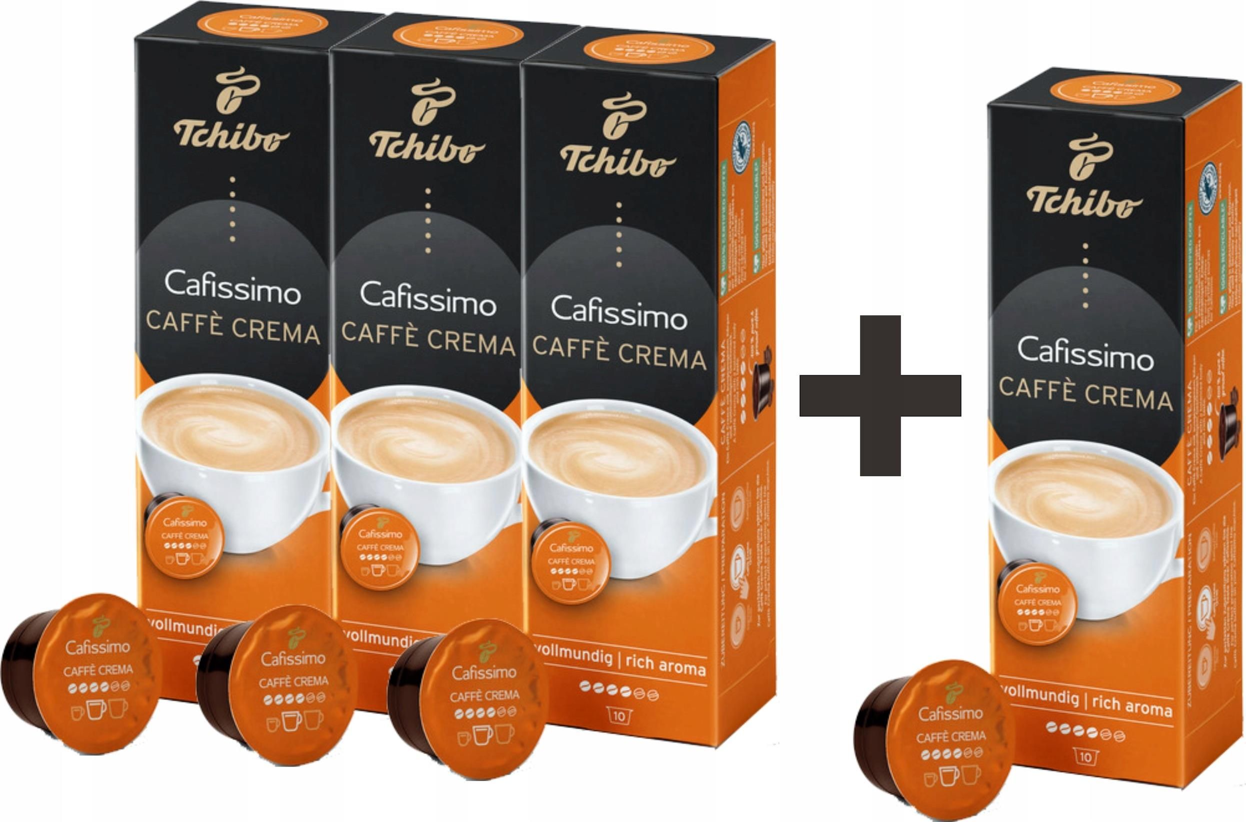 Kapsułki do ekspresów Tchibo Cafissimo Caffe Crema Vollmundig 40szt ...