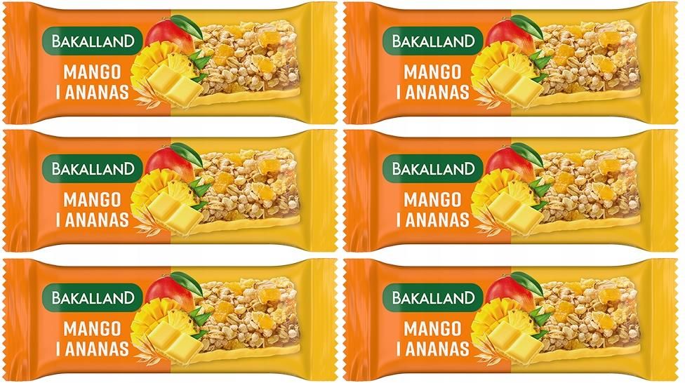 Bakalland Baton Zbożowy Mango I Ananas 6X40g Śniadaniowy Musli - Ceny i ...