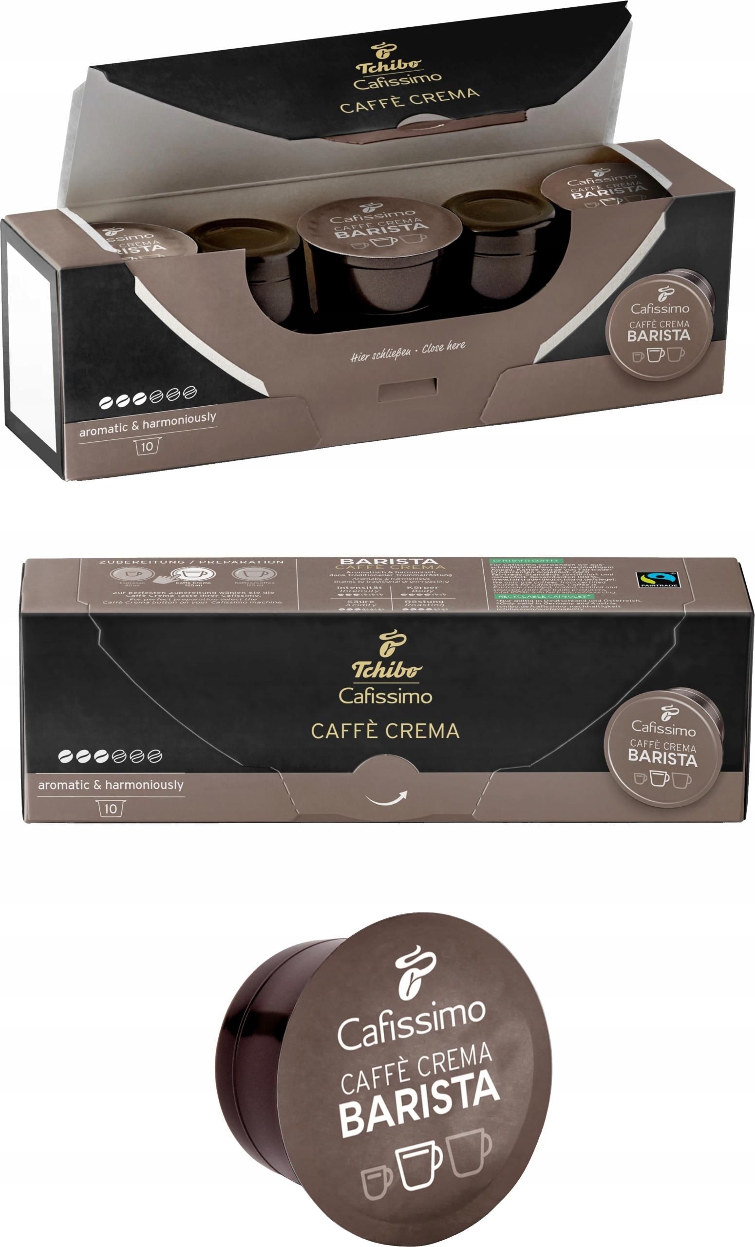 Kapsułki do ekspresów Tchibo Cafissimo Barista Crema 40kaps. - Ceny i ...