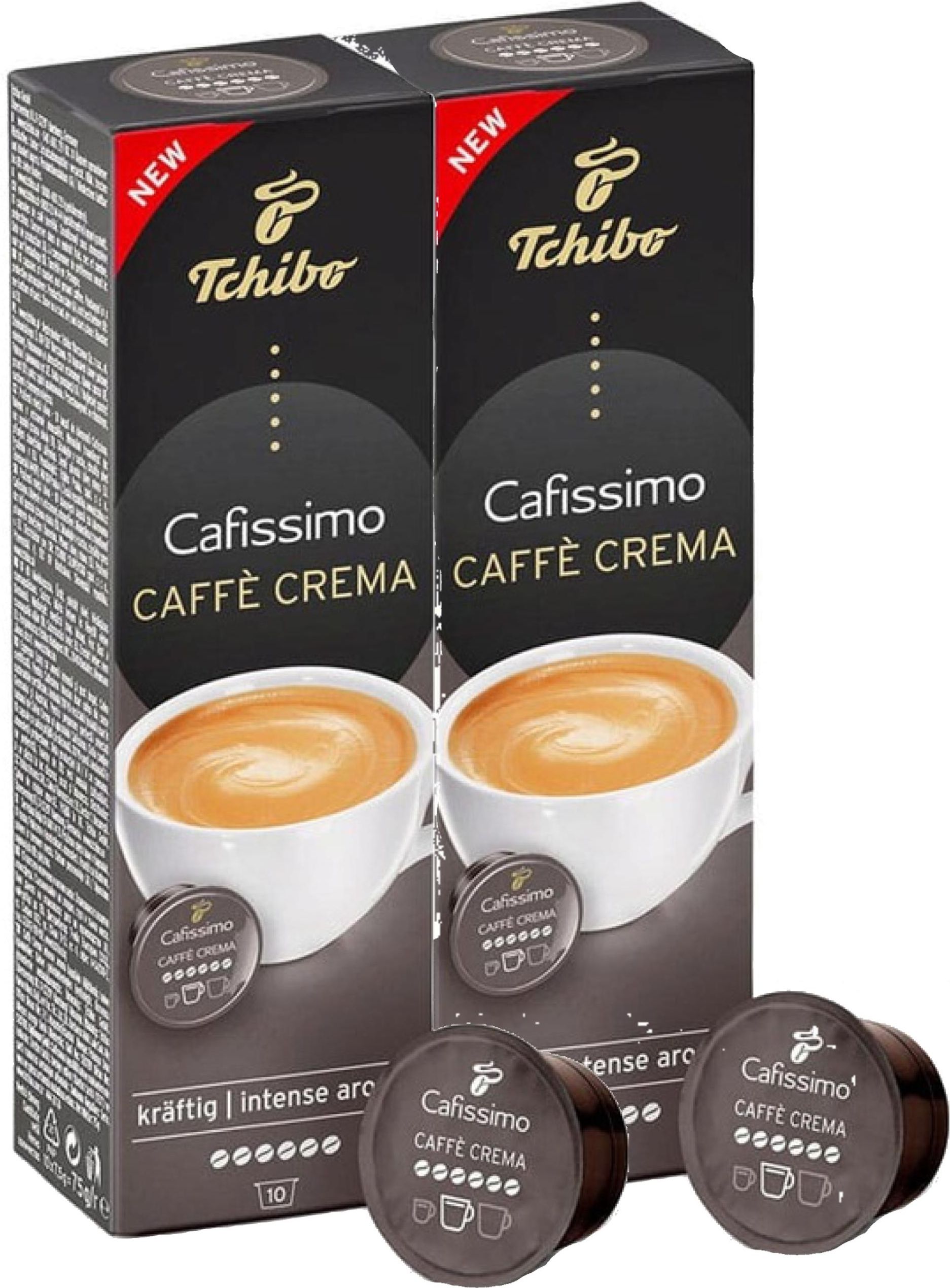 Kapsułki do ekspresów Tchibo Cafissimo Caffe Crema Kraftig Intense ...