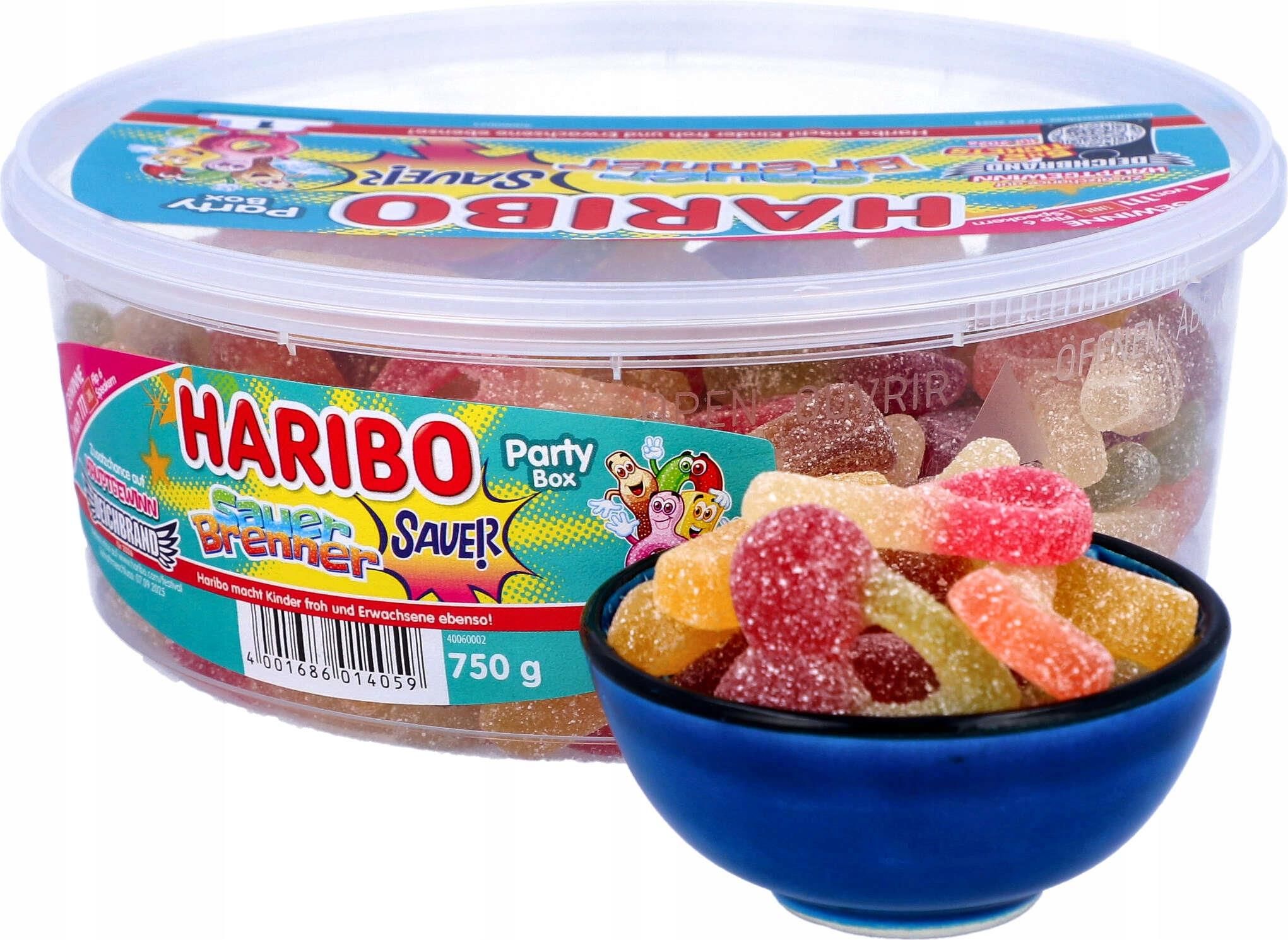 Haribo Sauer Brenner Żelki Owocowe Kwaśne 750g Z Niemiec - Ceny i ...