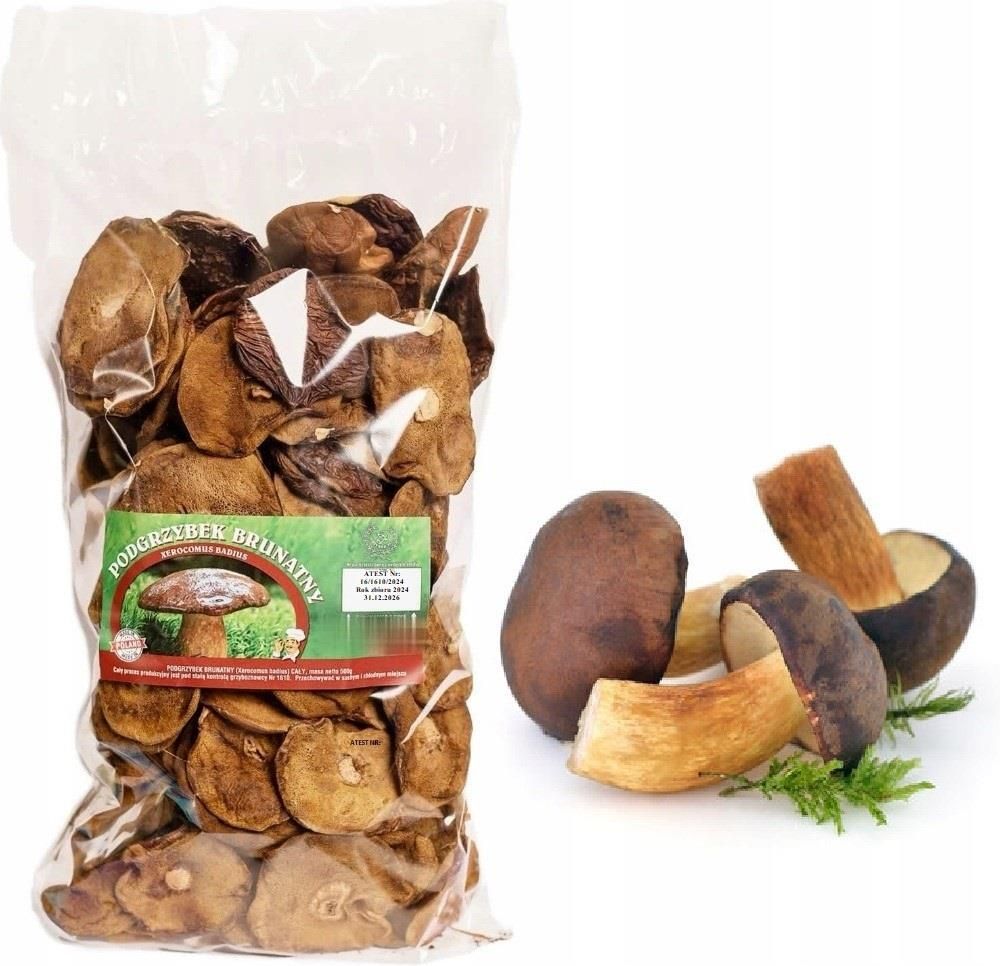 Grzybek Podgrzybek Kapelusze 500g Polski Atest 2024 Nowy Zbiór Grzyby ...