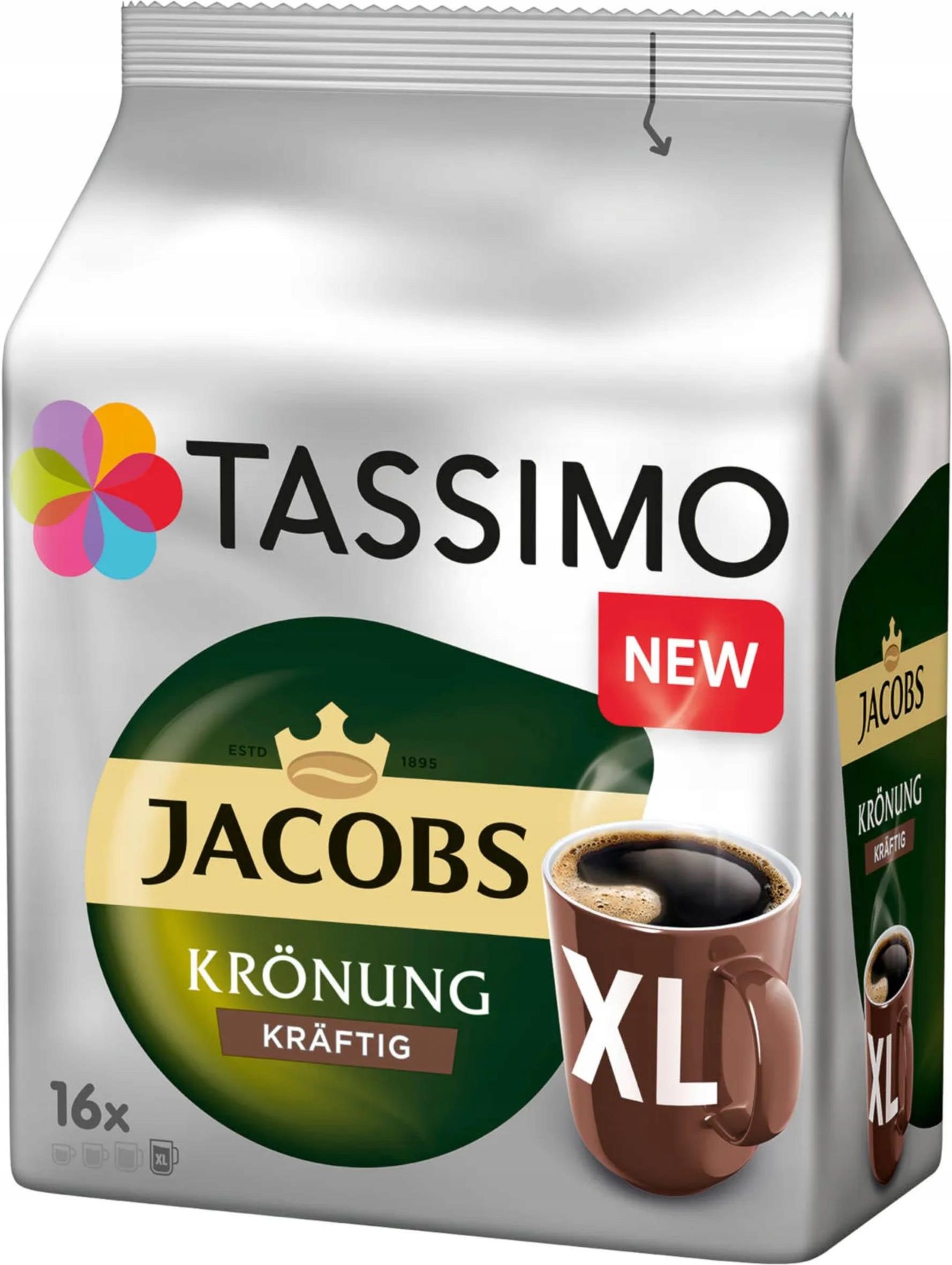 Kapsułki do ekspresów Tassimo Kapsułki Jacobs Kronung Xl Mild Zestaw ...