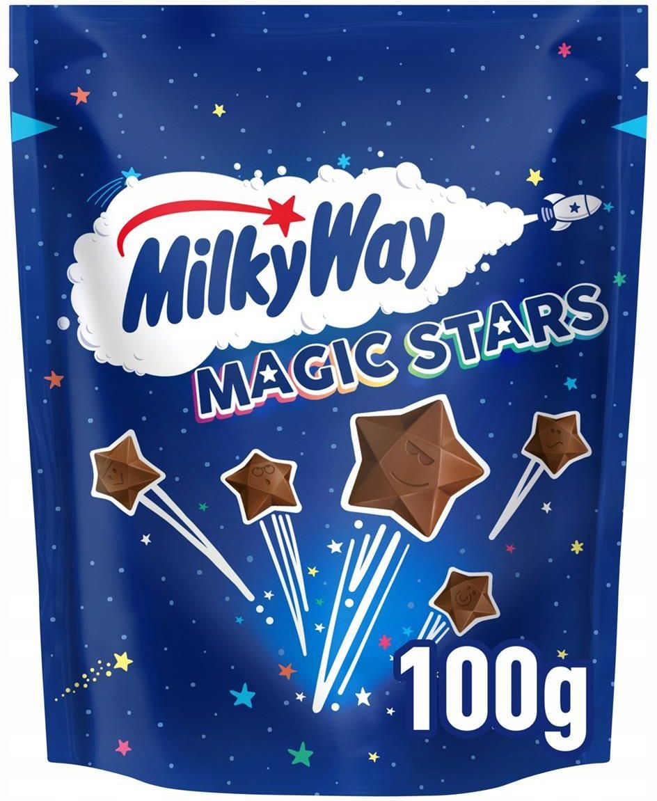 Milky Way Magic Stars Gwiazdki Z Puszystej Mlecznej Czekolady 100g ...