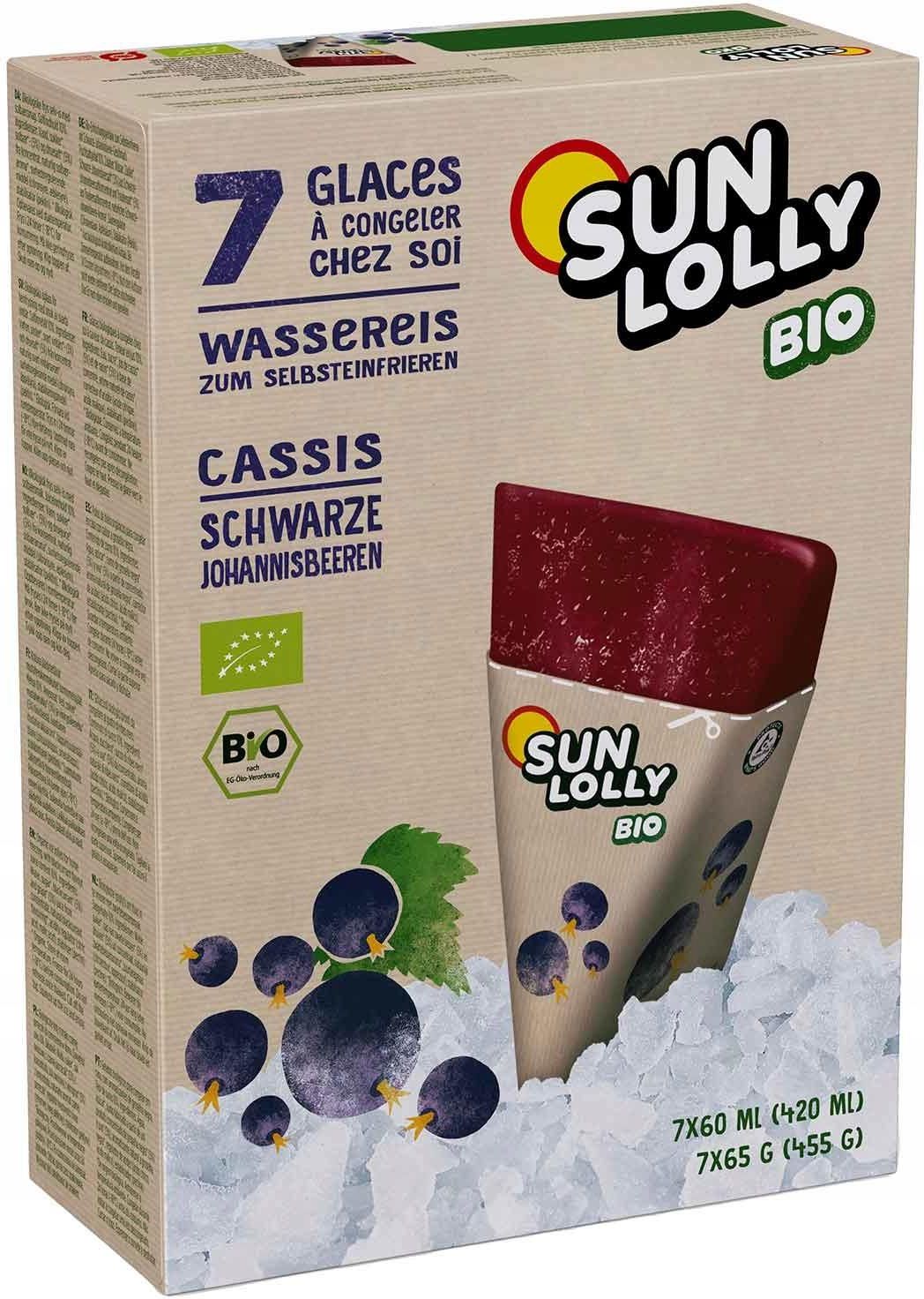 Sun Lolly Lody Wodne Czarna Porzeczka Do Zamrożenia Bio 60ml X 7szt ...