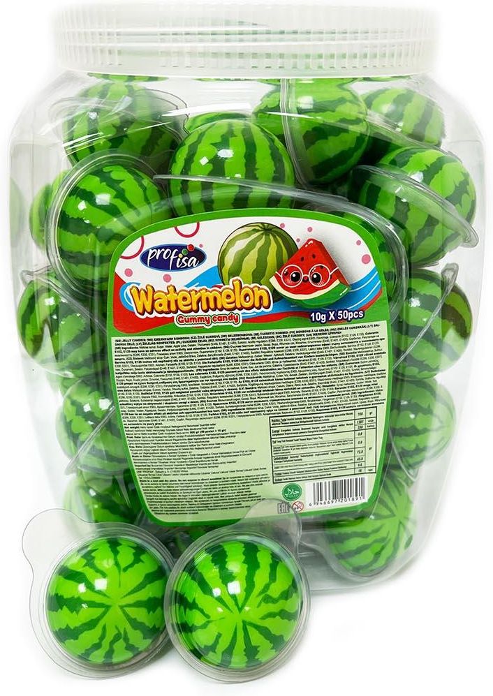 Profisa Watermelon Gummy Candy Żelki Arbuzy 50szt. X 10g - Ceny i ...