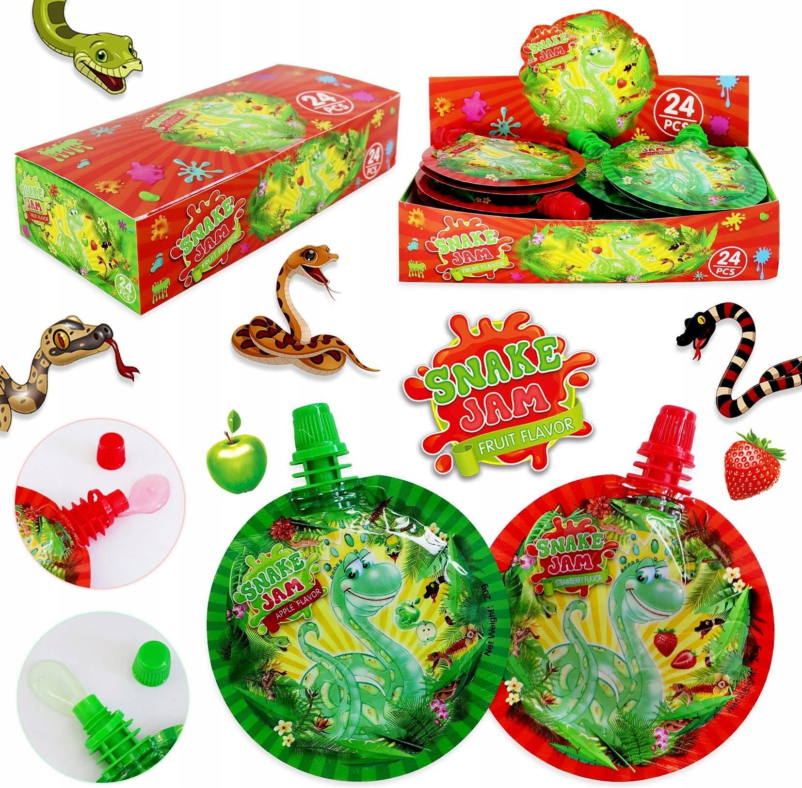 Profisa Snake Jam Żel Owocowy 24szt. X 20g - Ceny i opinie - Ceneo.pl