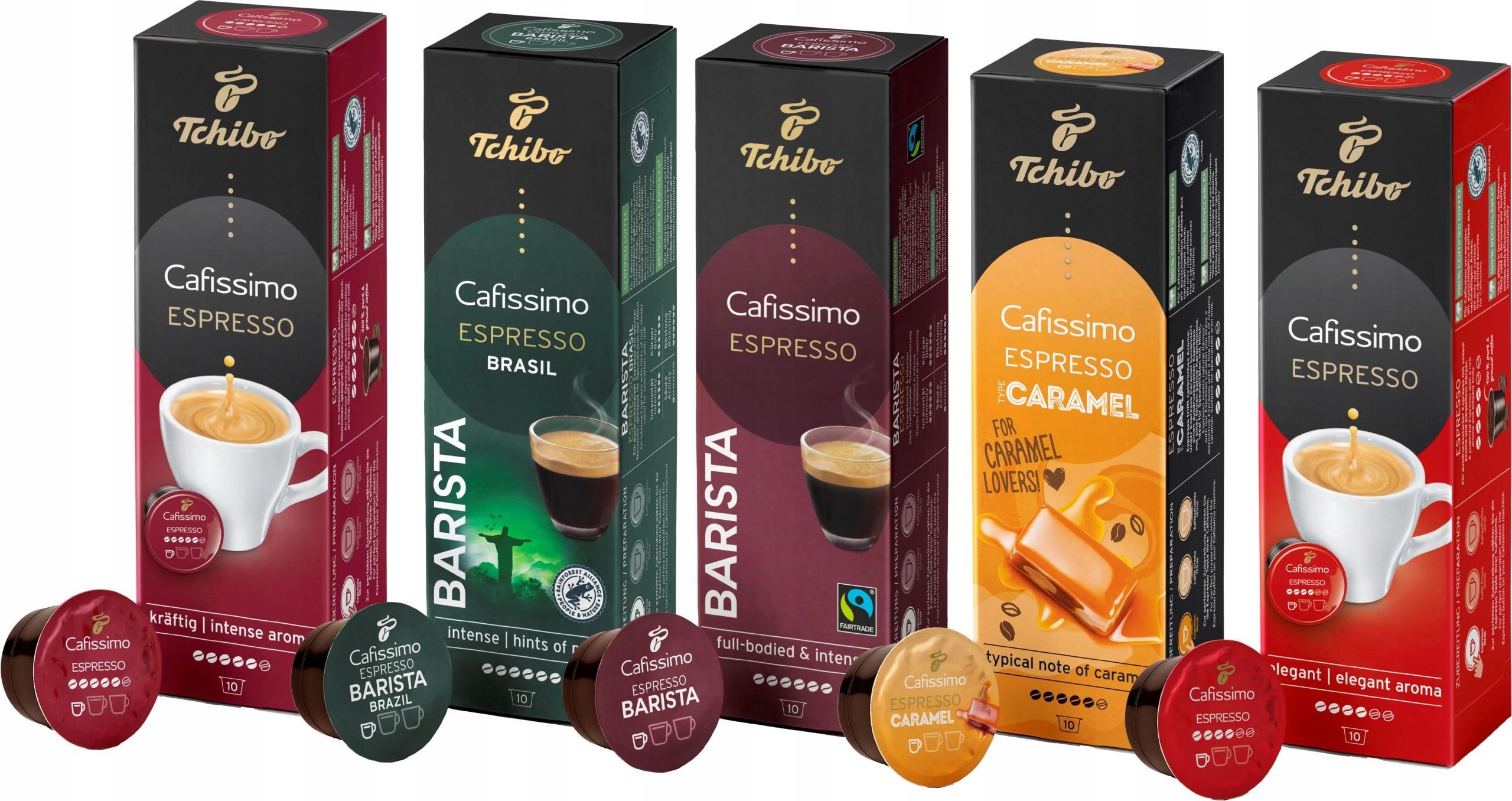 Kapsułki do ekspresów Tchibo Kapsułki Cafissimo Zestaw 50szt. Espresso ...